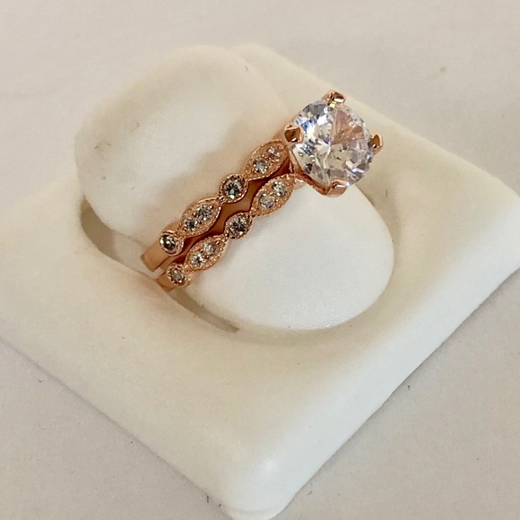 Jewelry | 925 Sterling Silver Bridal Cz 1 Karat Ring | Poshmark